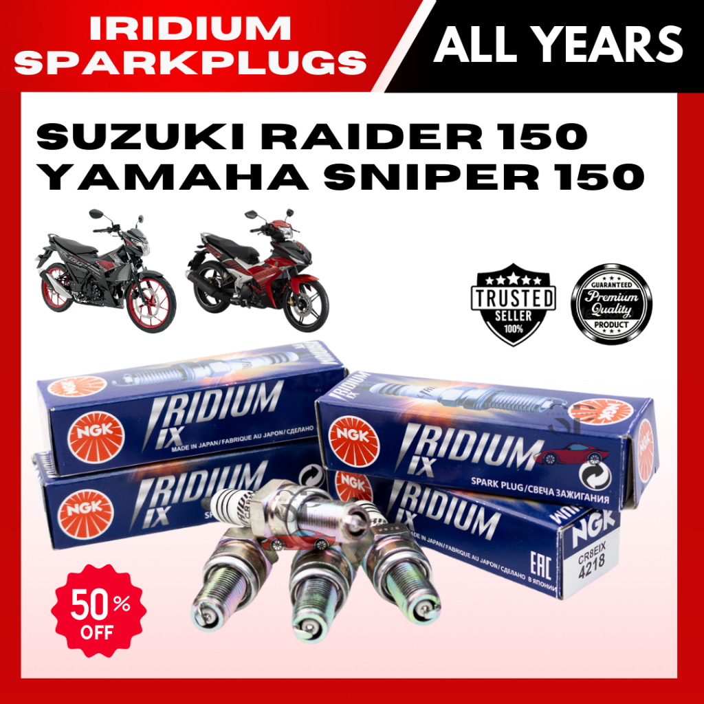 ON SALE! 1PC IRIDIUM SPARK PLUG for SUZUKI RAIDER 150 / YAMAHA Sniper ...