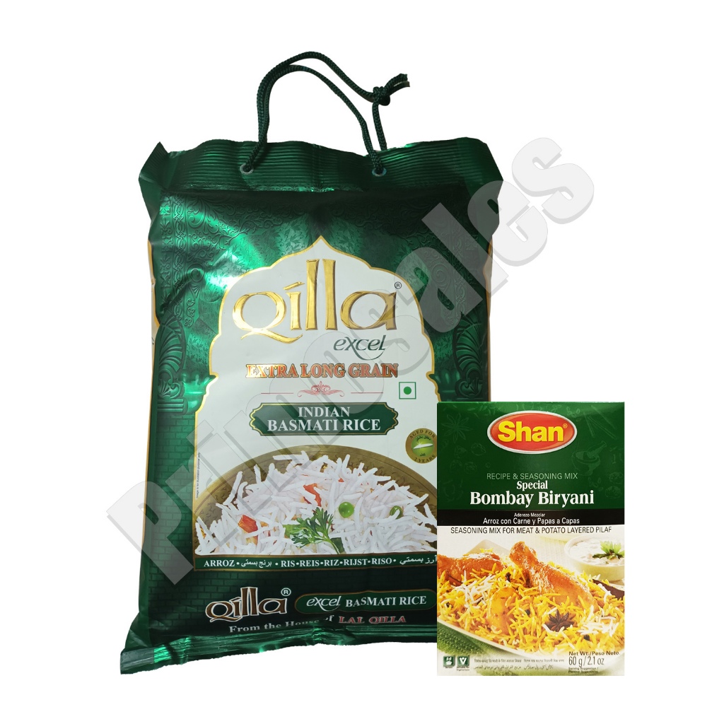 Lal Qilla Gold / Excel Basmati Rice 5KG (Grain shines pearly white ...