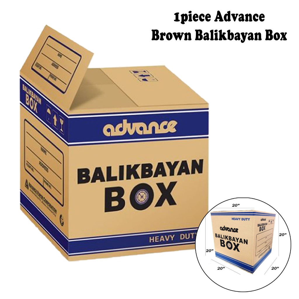 1 Pieces Heavy Duty Brown Balikbayan Box Storage Box | Shopee Philippines