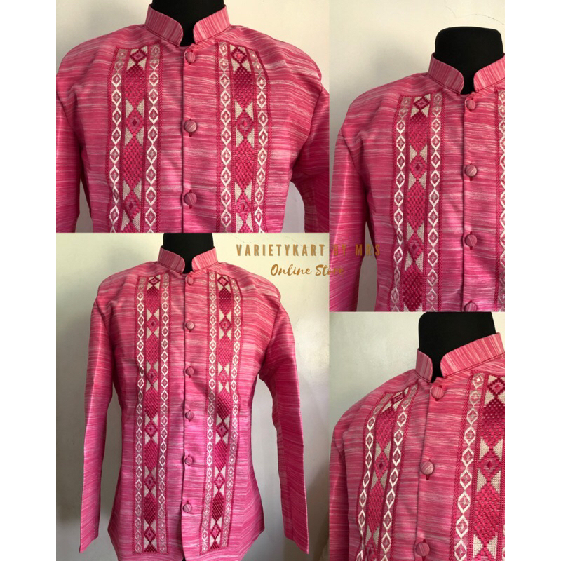 Coat Barong - Eric Pink Color | Shopee Philippines