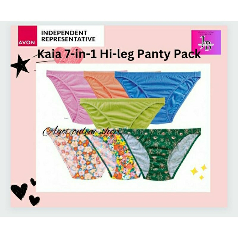 Avon Kaia 7-in-1 Hi-leg Panty Pack -S | Shopee Philippines