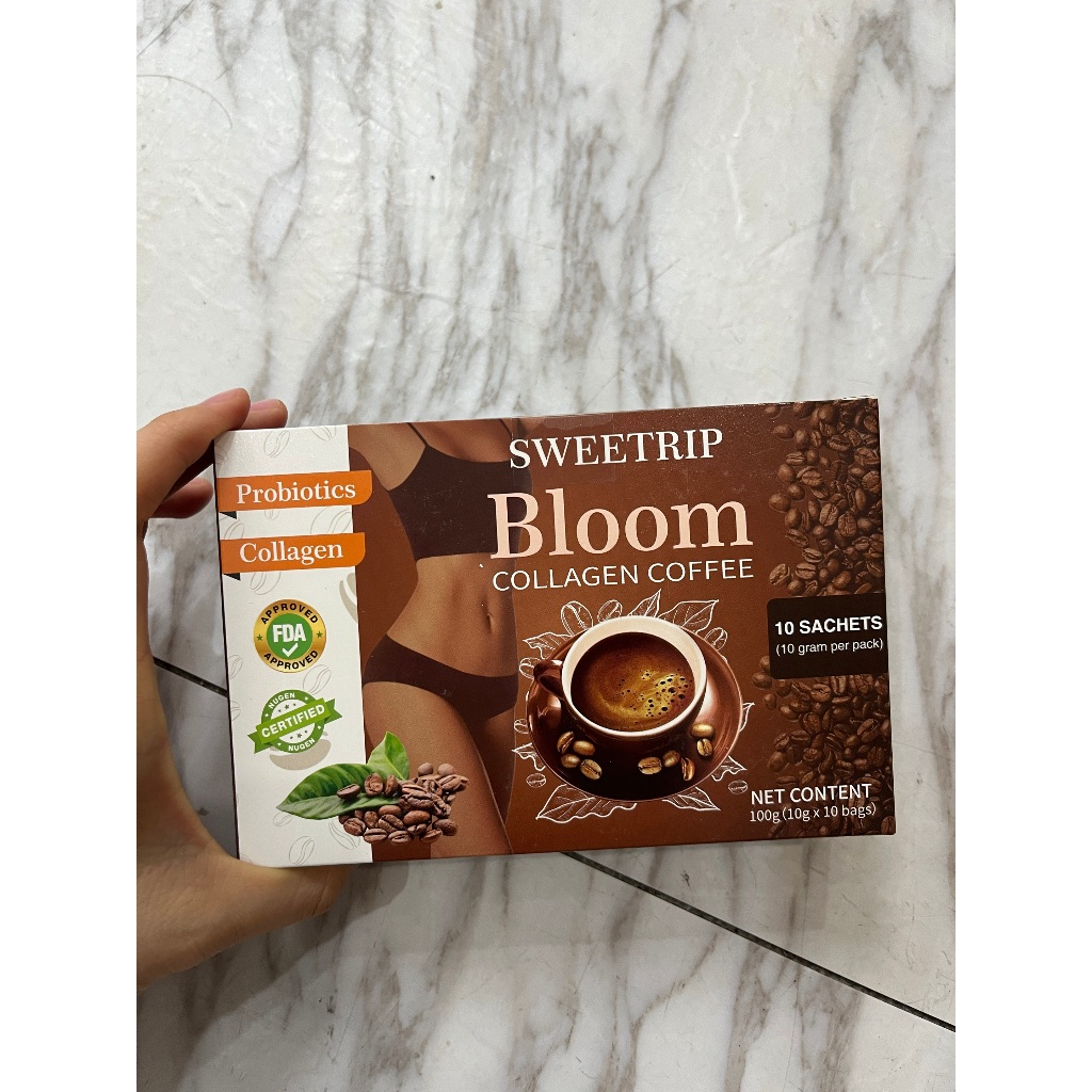 SWEETRIP Bloom Collagen Coffee Original 100% Organic Glutathione ...