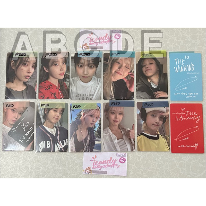 [COD ONHAND] IU THE WINNING PHOTOCARD TINGI | Shopee Philippines