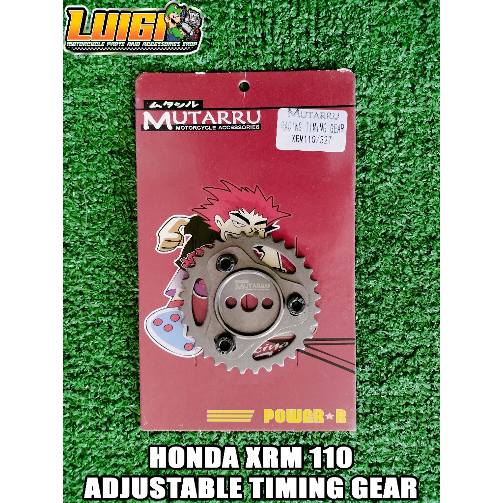 MUTARRU HONDA XRM 110 ADJUSTABLE TIMING GEAR 32T | Shopee Philippines