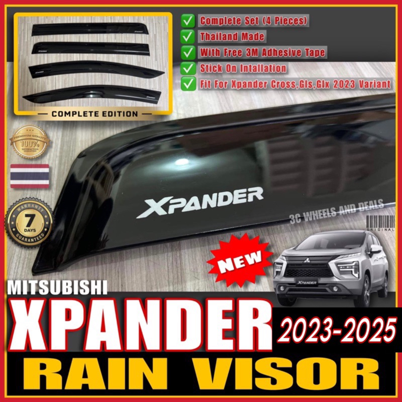 MITSUBISHI XPANDER 2023-2025 PREMIUM RAIN VISOR (complete set) | Shopee ...