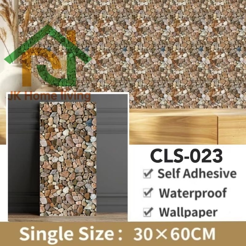 Marble Wallpaper adhesive Waterproof decor wall PVC 30×60cm printed wallpaper | Shopee Philippines