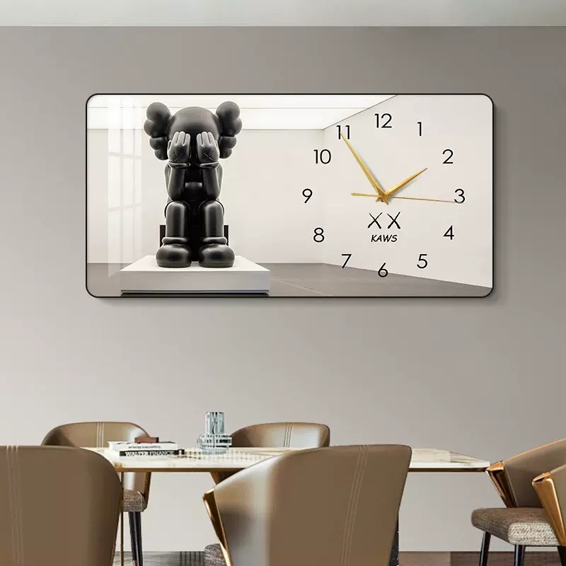 Kaws Wall Clock Sofa background Wall Clock Decorative Clock Interior ...