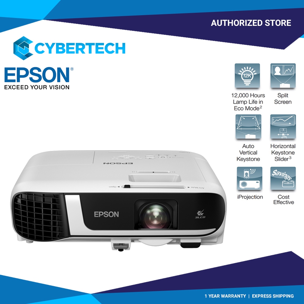 Epson EB-FH52 Full HD 3LCD Projector, 4000 Lumens, 3LCD, 1920x1080 | Shopee Philippines