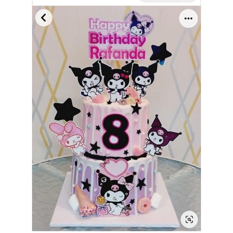 KUROMI THEME cake topper (5pc/set) | Shopee Philippines