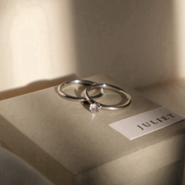 JULIET - Silver Thin Promise Ring | Shopee Philippines