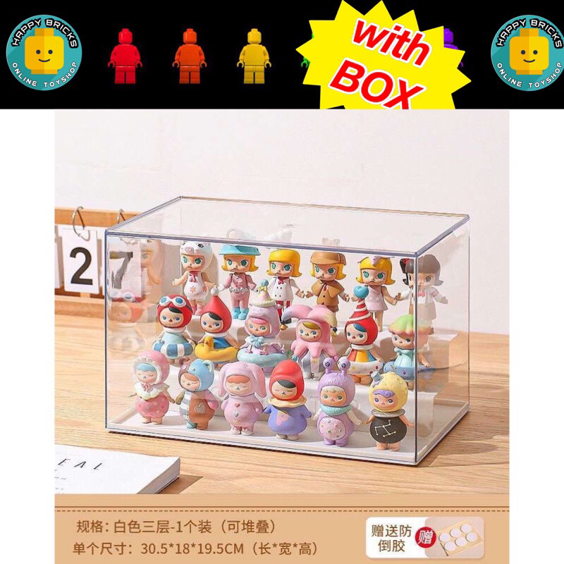 Dust Proof Thick Acrylic Display Case for Popmart Toys Storage ...