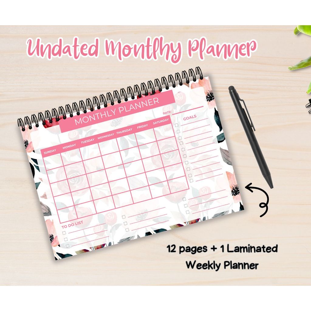 Personalized Flat Desk 2025 Calendar and Notepad | Gift Set Idea ...