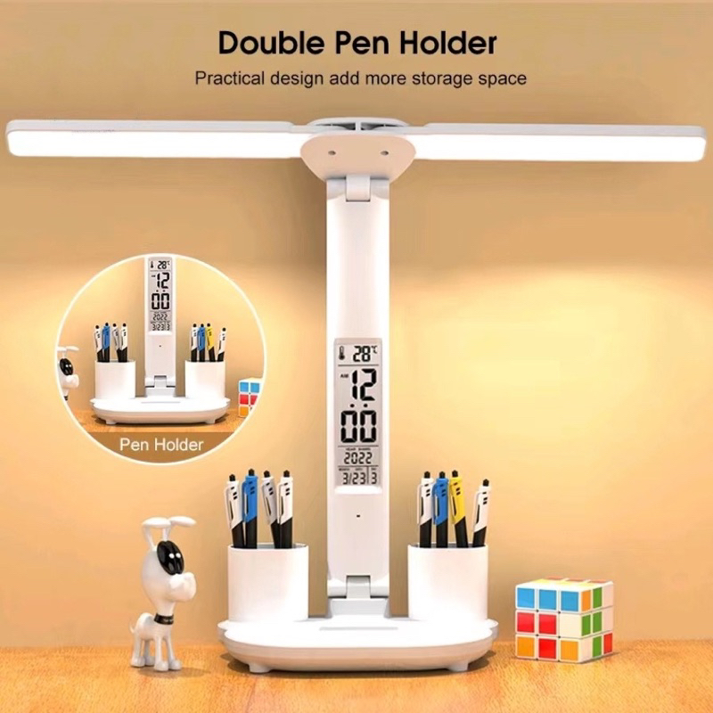 Cod Study Lamp Desk Lamp LED Table Light Rechargeable Reading with Pen ...