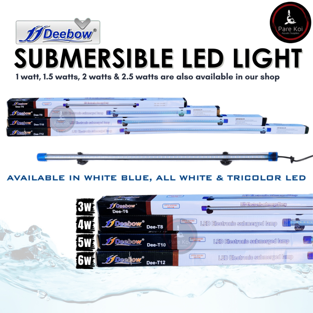 Deebow Aquarium LED Light Submersible Light DEE T6 | T8 | T10 | T12 ...