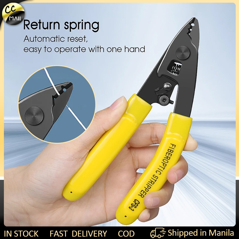 CFS-3 Three-port Fiber Optical Stripper Three Hole Cable Stripping Pliers for FTTH Stripping ...
