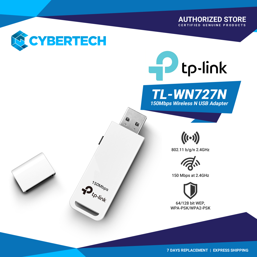 Tp-Link TL-WN727N 150mbps Wireless N Usb Adapter Ver 4 1 | Shopee ...