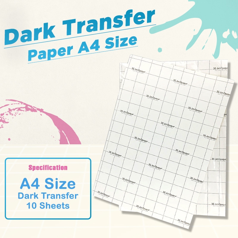 3G Jet Opaque Us Dark Transfer Paper A4 Size (10sheets) | Shopee ...