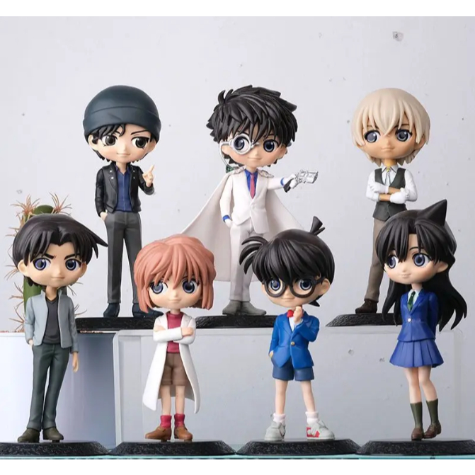SALE !!! FIGURE SET QPOSKET DETECTIVE CONAN SET A 7IN1 FSQPDTC701 (15 ...