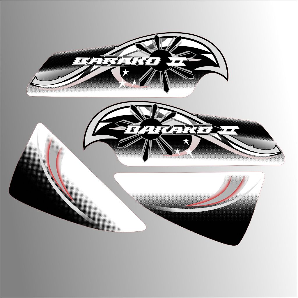 BARAKO 2 STOCK DECALS GLOSSY LAMINATED | Shopee Philippines