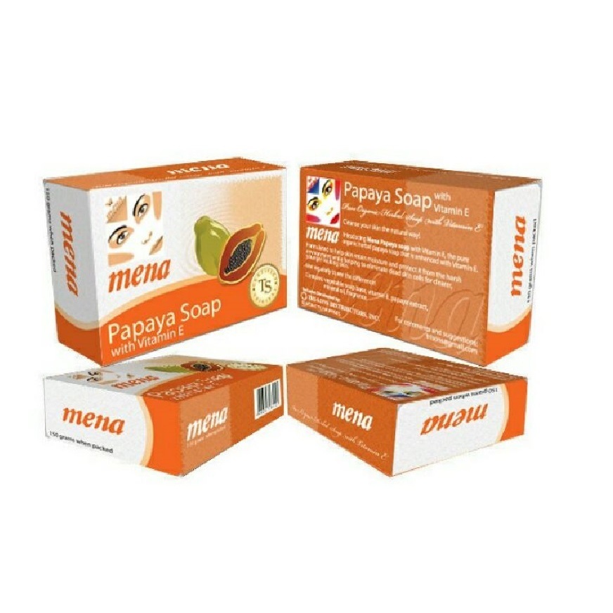 Papaya Soap Whitening MENA Papaya SOAP Kojic Aloe Vera Milk Soap 150g ...