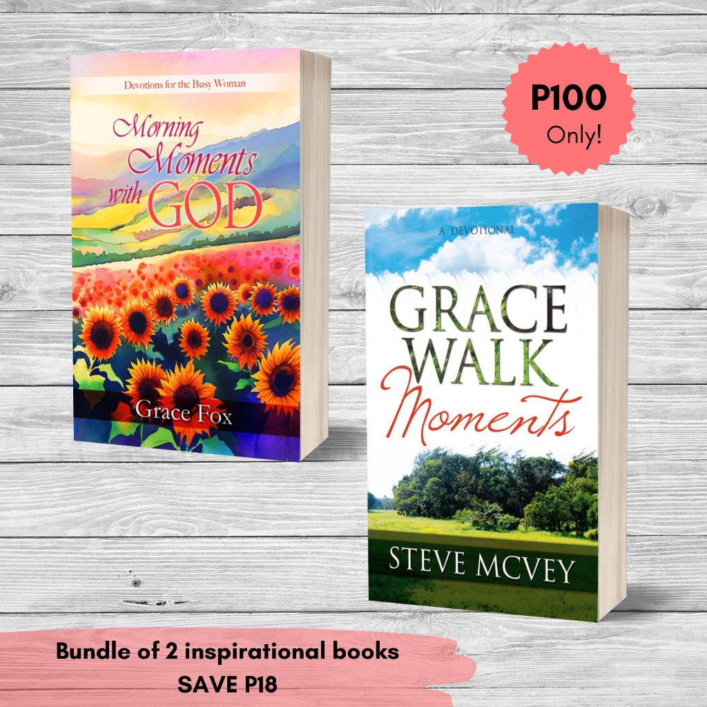 BUNDLE of 2 Inspirational Books: GRACE WALK MOMENTS + MORNING MOMENTS ...