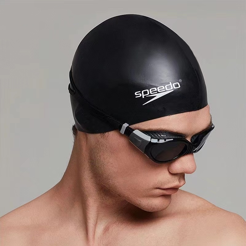 Swimming cap for both men and women, silicone swimming cap for ...