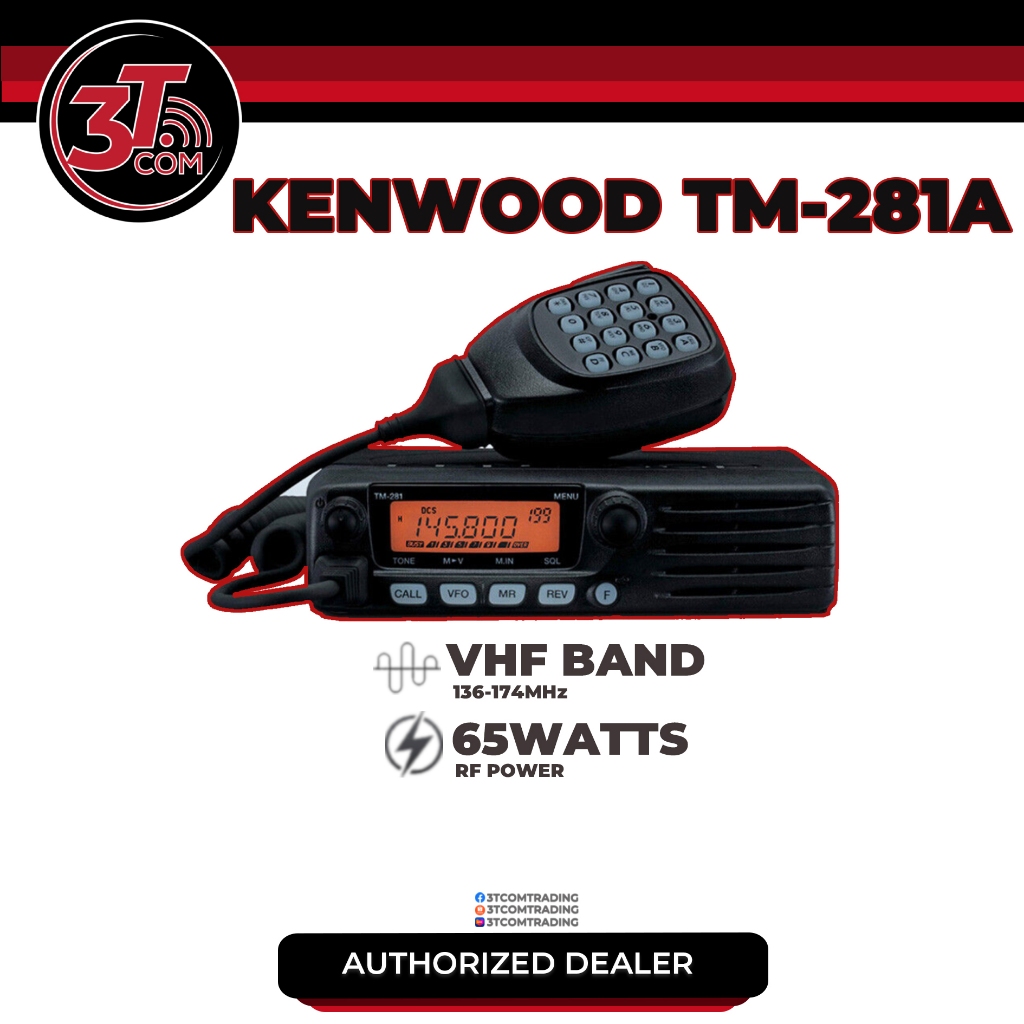 KENWOOD TM-281A WITH KEYPAD MIC BASE RADIO (CHINA) | Shopee Philippines