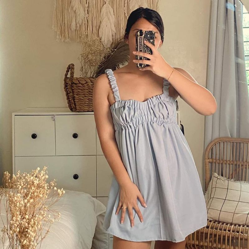 Emily Puff Sleeve Dress (Plus Size) | Shopee Philippines