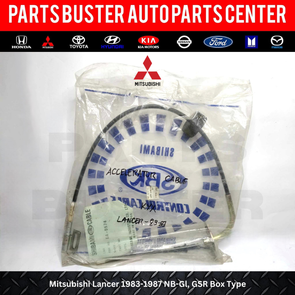 Accelerator Cable for Mitsubishi Lancer 1983-1987 NB-Gl, GSR Box Type ...