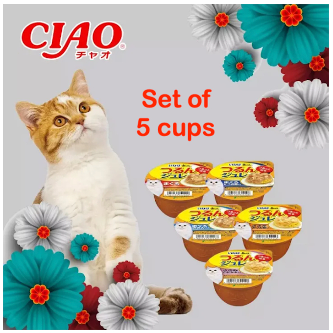 Inaba Ciao Soft Jelly 65g Wet Cat Food (Set of 5 Cup) | Shopee Philippines