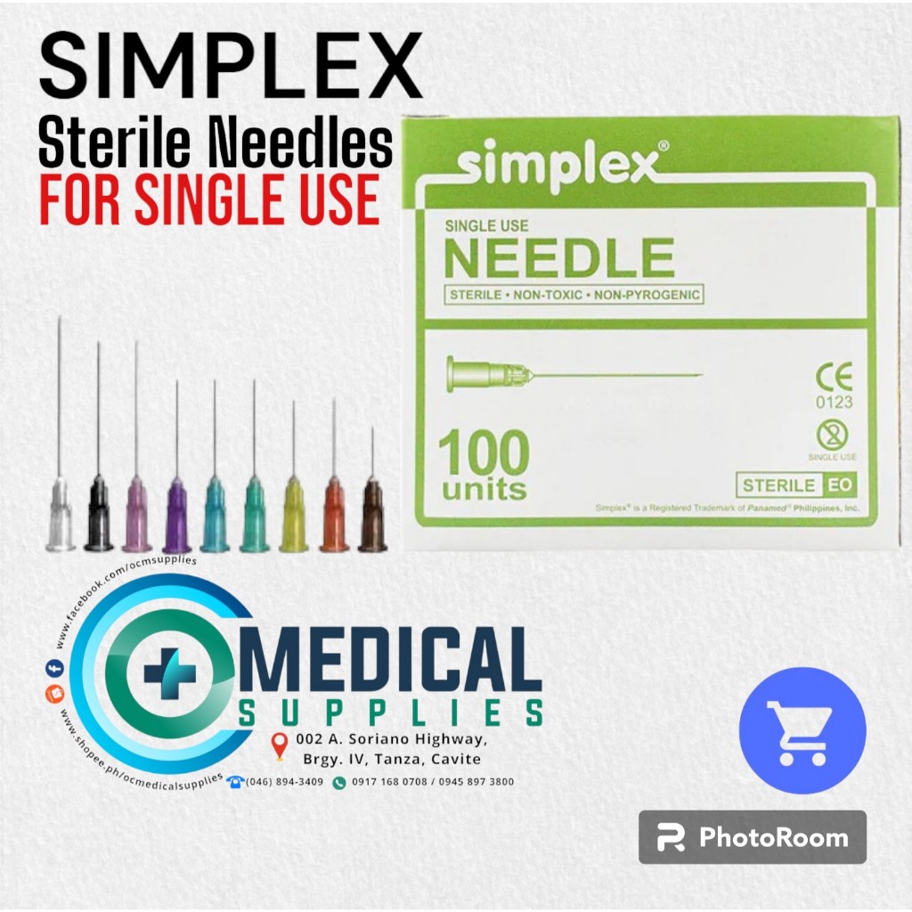 SIMPLEX, Disposable Needles Single Use (PER BOX) | Shopee Philippines