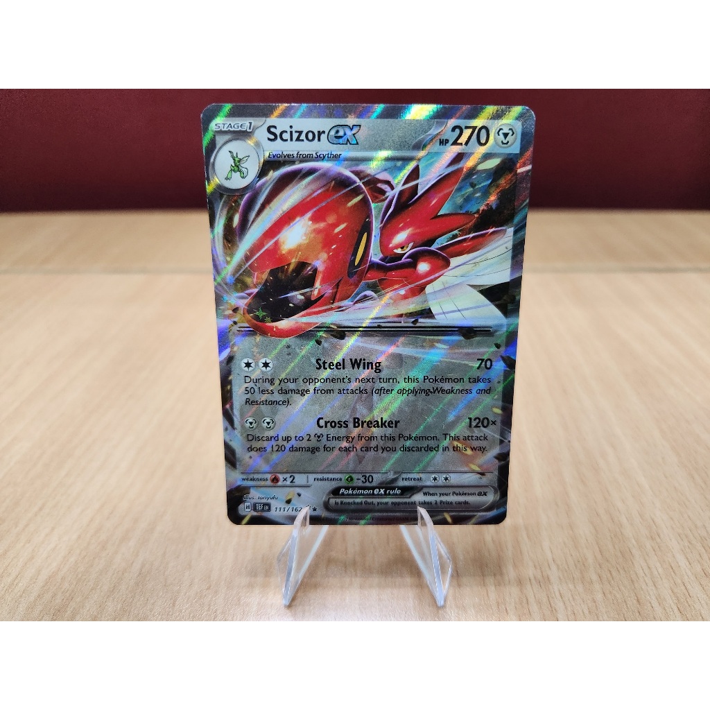 Scizor EX - 111/162 - Double Rare Scarlet and Violet - Pokemon Card ...