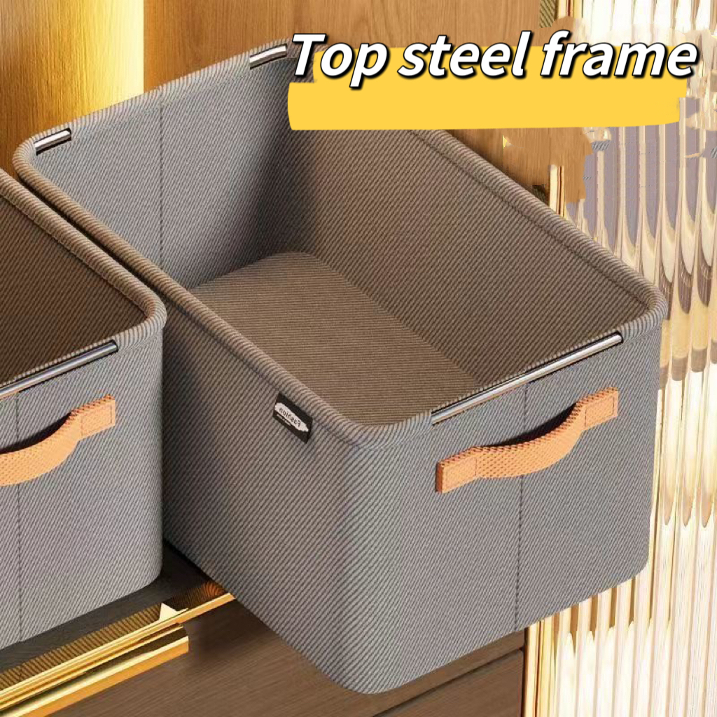Large Foldable Iron Rack Clothes Dress Storage Box Waterproof Wear ...