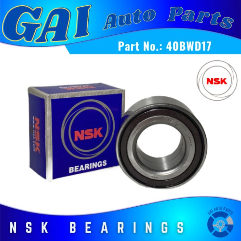 NSK Front Wheel Bearing for TOYOTA VIOS 2008-2014 (40BWD17) | Shopee ...