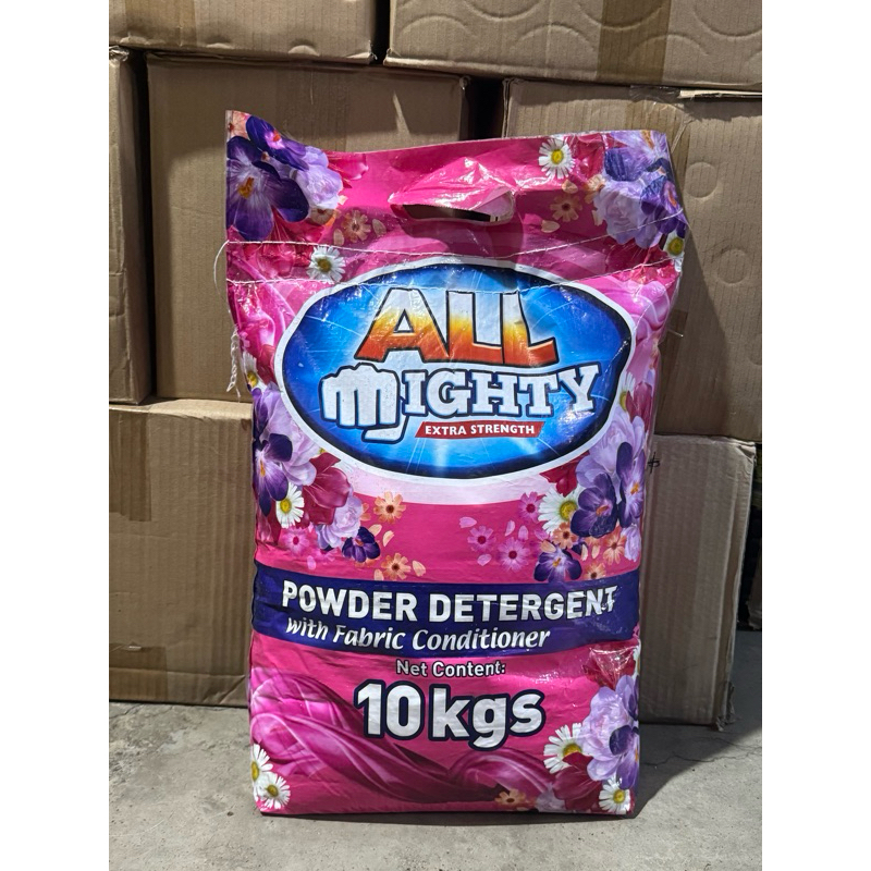MIGHTY CLEAN Detergent Powder w/ Fabric Conditioner 10 Kilos | Shopee ...