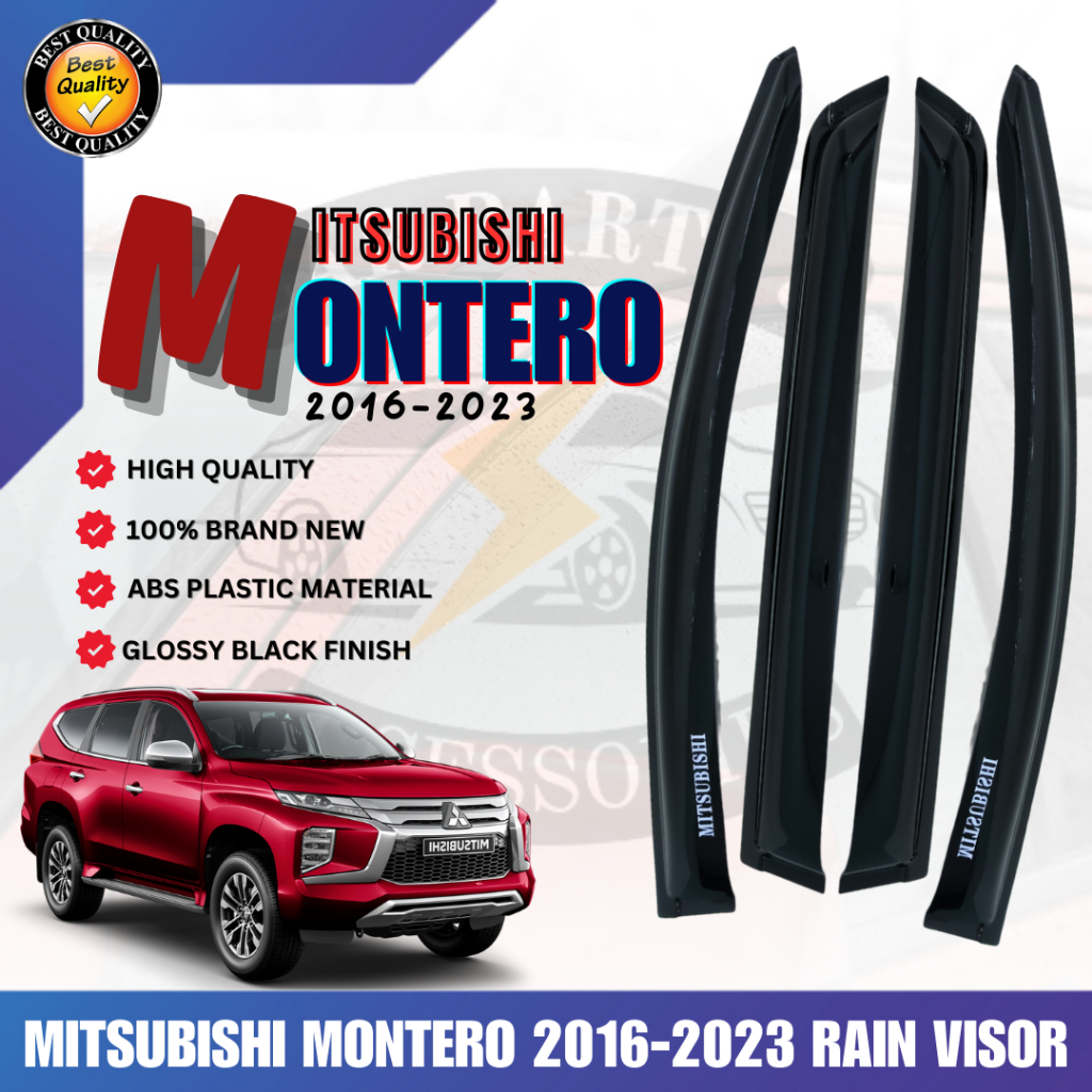 CPA RAIN VISOR MITSUBISHI MONTERO 2016 2017 2018 2019 2020 2021 2022 ...
