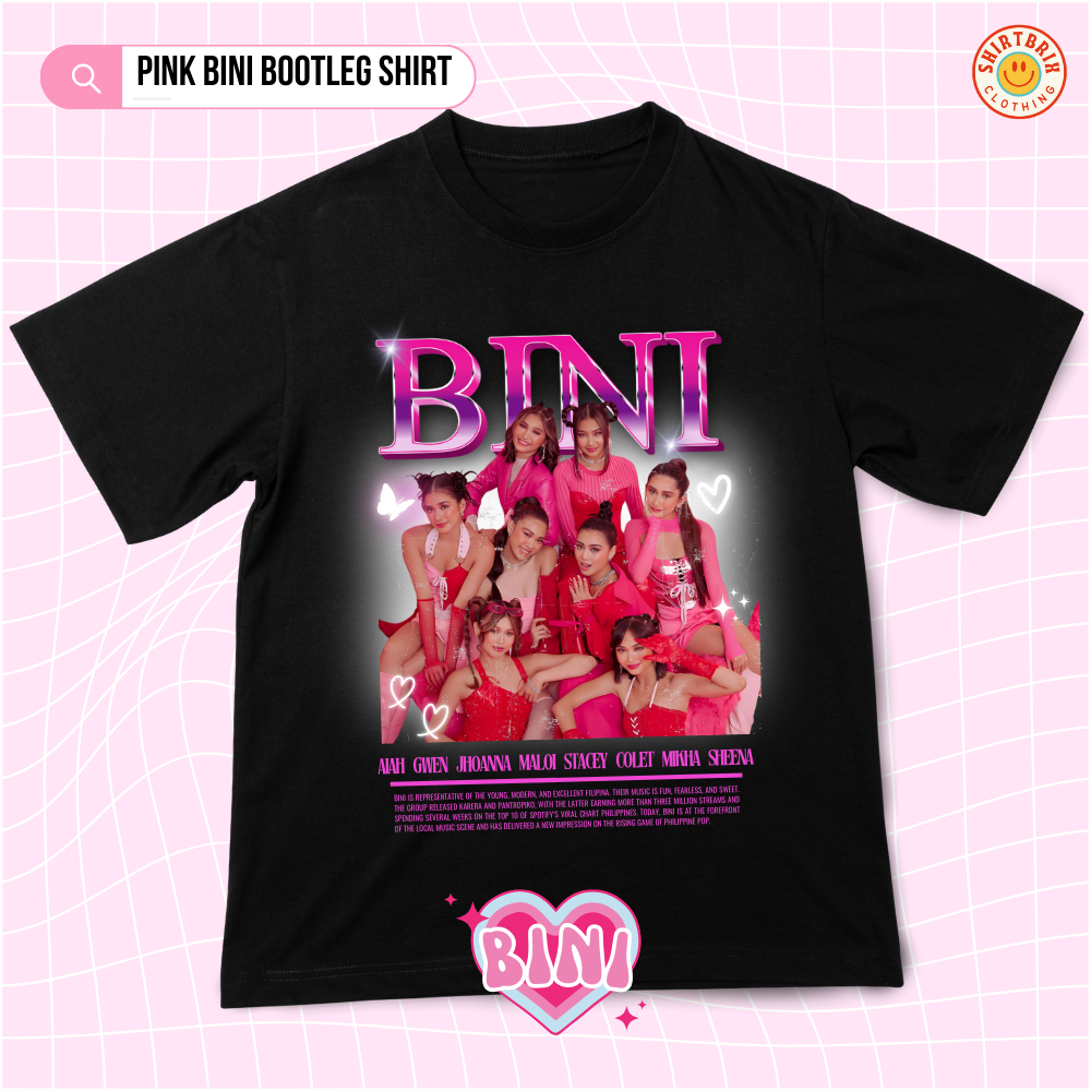 BINI BOOTLEG GRAPHIC SHIRT - SALAMIN PANTROPIKO | Shopee Philippines