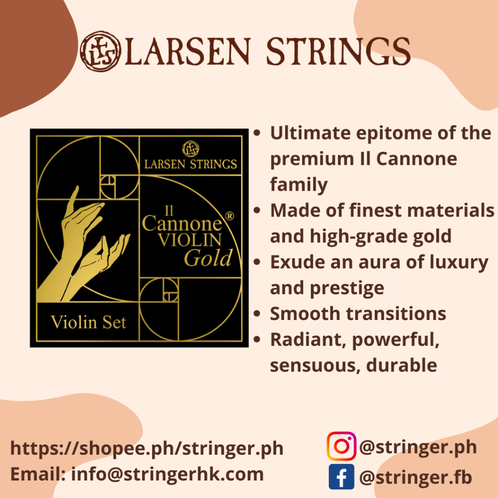 Larsen Strings - Violin Il Cannone Gold | Shopee Philippines