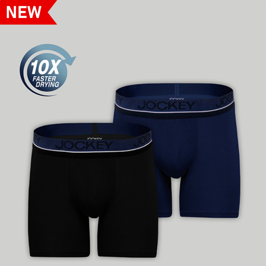 Jockey Men's Quickdry Boxer Brief (Dual-Pack) | Shopee Philippines