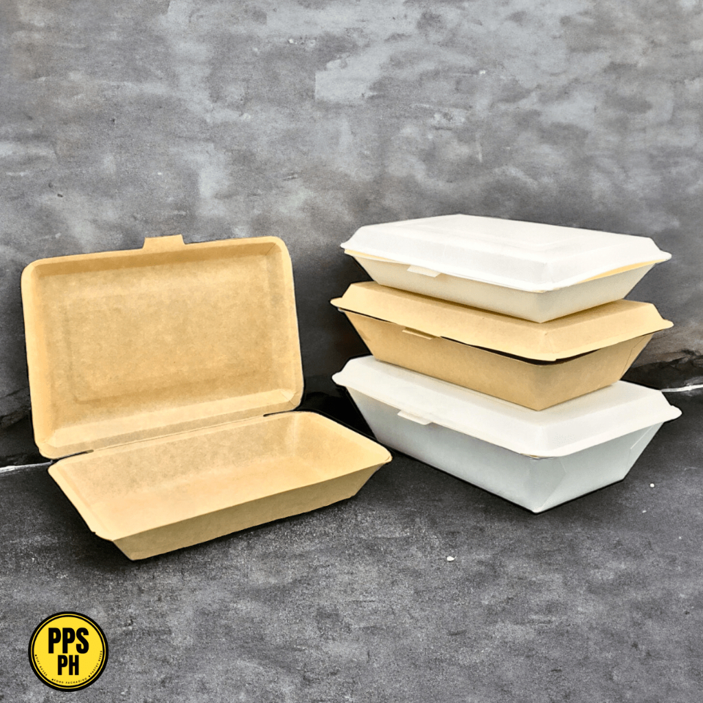 50pcs Paper Rice White/Kraft Spaghetti Rice Take Out Meal Box 280ml ...