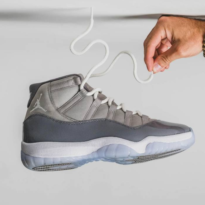 UA Basketball Shoes J/11 Cool Grey Highcut Rubber Shoes For Men ...