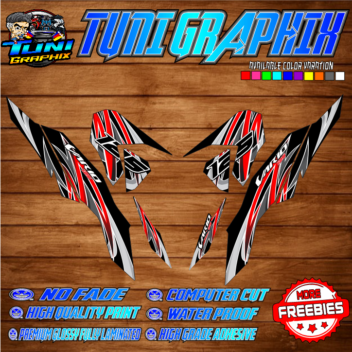 HONDA CLICK 125i VARIO JENSKI V3 / V4 DECALS STICKER W/ FREEBIES ...