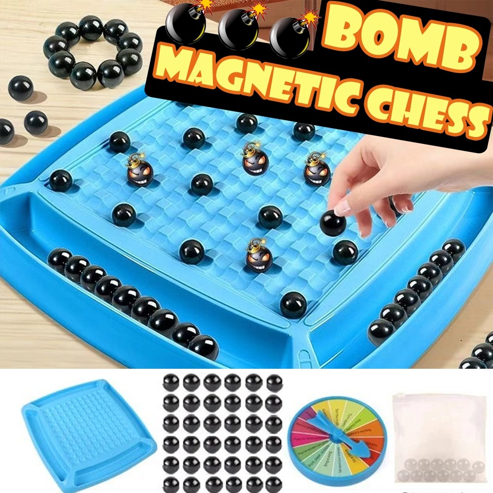 Magnetic Chess Board Game Induction Chess Training Children's ...