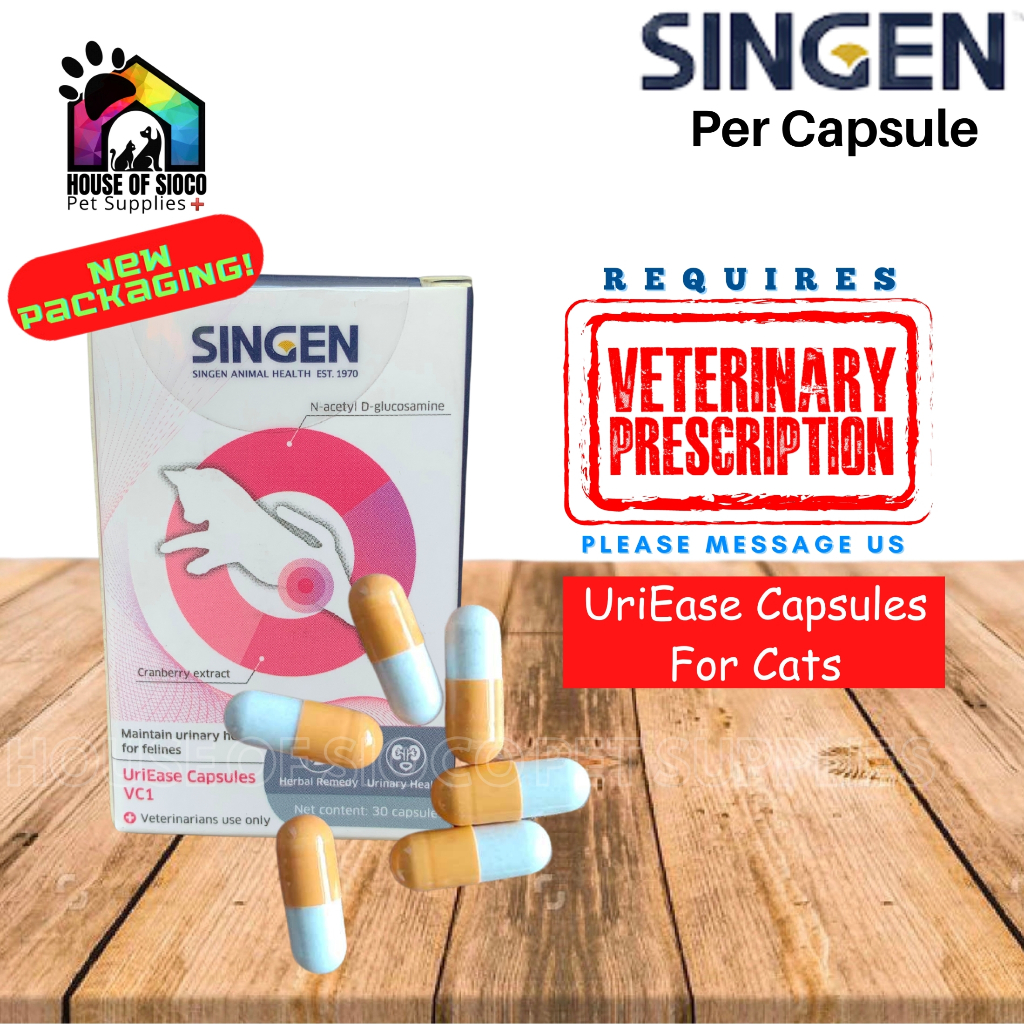 Singen UriEase Capsule For Cats Per Capsule (PRESCRIPTION REQUIRED ...