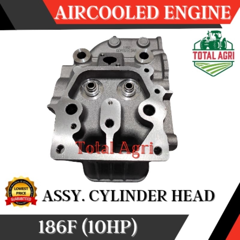 Assembly Assy Cylinder Head 186F Aircooled Diesel Engine 10HP | Shopee ...