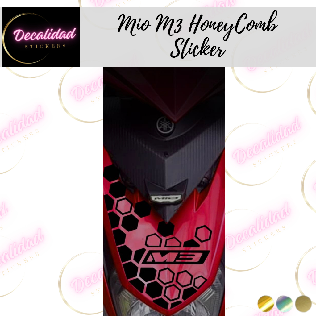 Yamaha Mio i 125, Mio M3 HoneyComb Sticker Cut-out | Shopee Philippines
