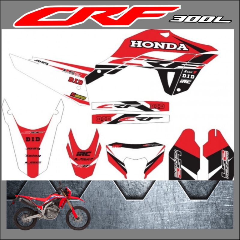 Honda CRF 300L decals stickers, laminated | Shopee Philippines