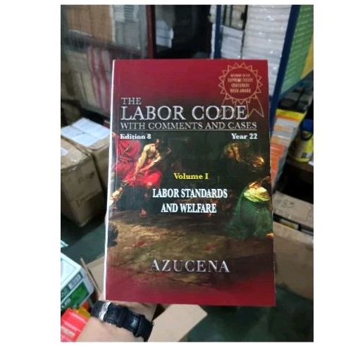 Labor Code (with comments and cases) Vol 1 - Azucena | Shopee Philippines