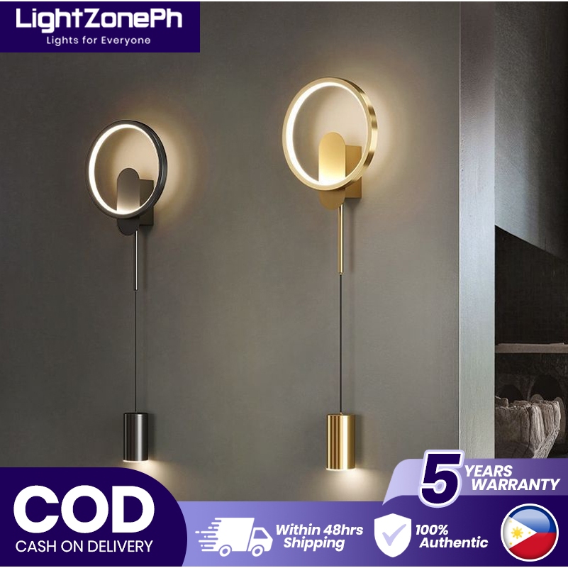 3color Modern Minimalist Bedroom Dining Room LED Wall Lamp Bedside Lamp ...