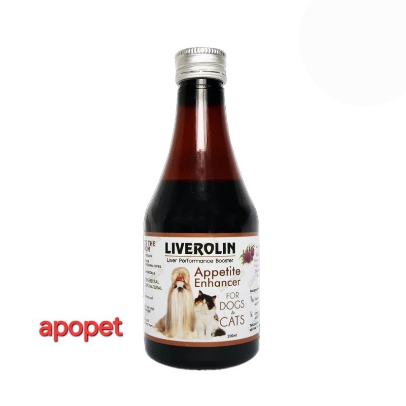 Liverolin Appetite Enhancer for Dogs & Cats 200ml bot. | Shopee Philippines